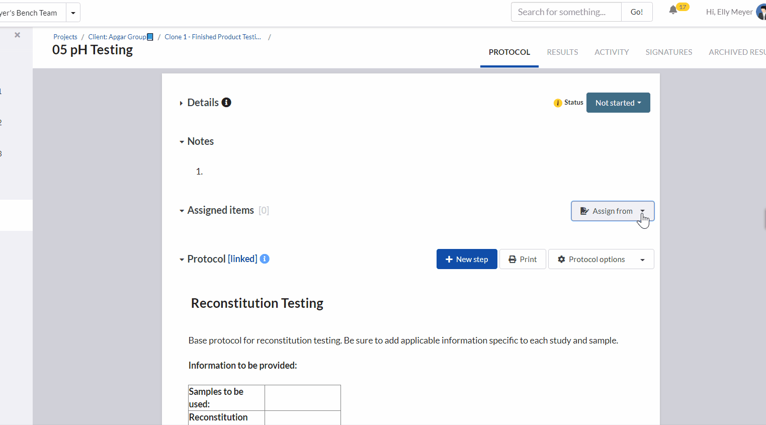 How to Assign Inventory Items to a Task & Take a Snapshot
